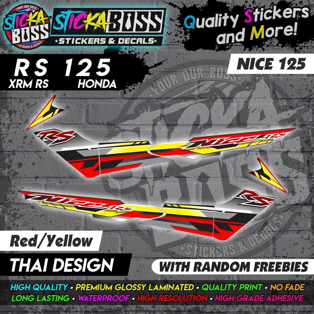 STICKER DECALS for Nice 125 / Rs 125 (THDE) By STICKABOSS (SOFIE ...