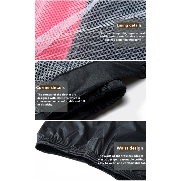 JBEE B-933 Raincoat for Women Jacket Breathable Reflective Hooded ...