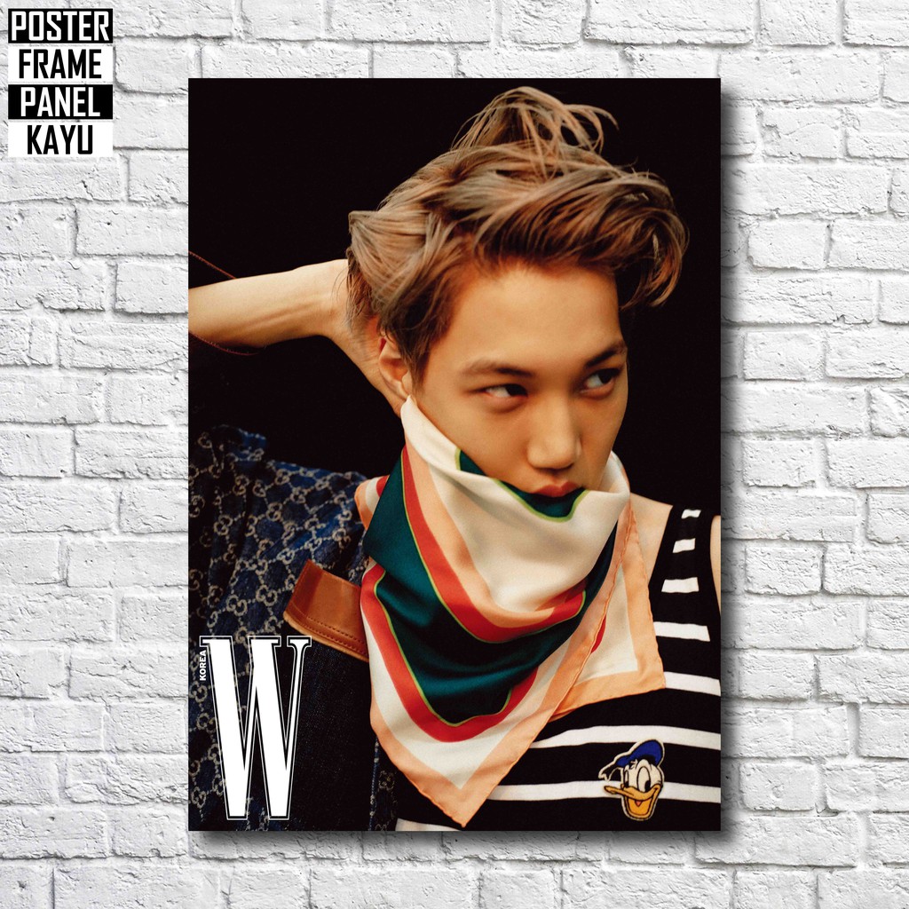 Korean EXO Kai W Poster Magazine Solid Wood Frame A4 KAI018 | Shopee Philippines