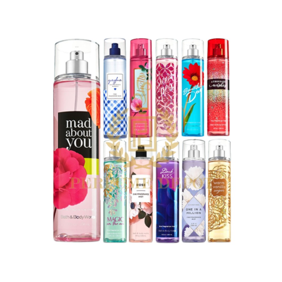 US ORIGINAL BATH AND BODY WORKS BEST SELLING FINE FRAGRANCES 236ML