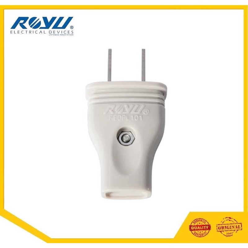 Royu regular plug rubber plug 10A 250V. heavy-duty 15A 250V | Shopee ...