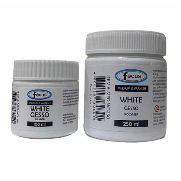 Focus Gesso White/ Gesso Primer 100ml / 250ml | Shopee Philippines