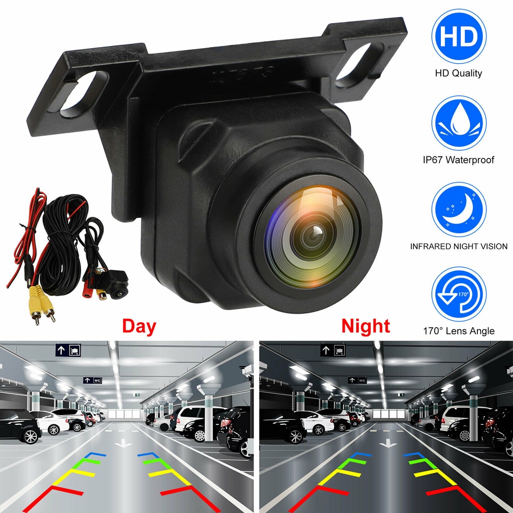 170 º car rear view reverse backup parking camera waterproof night ...