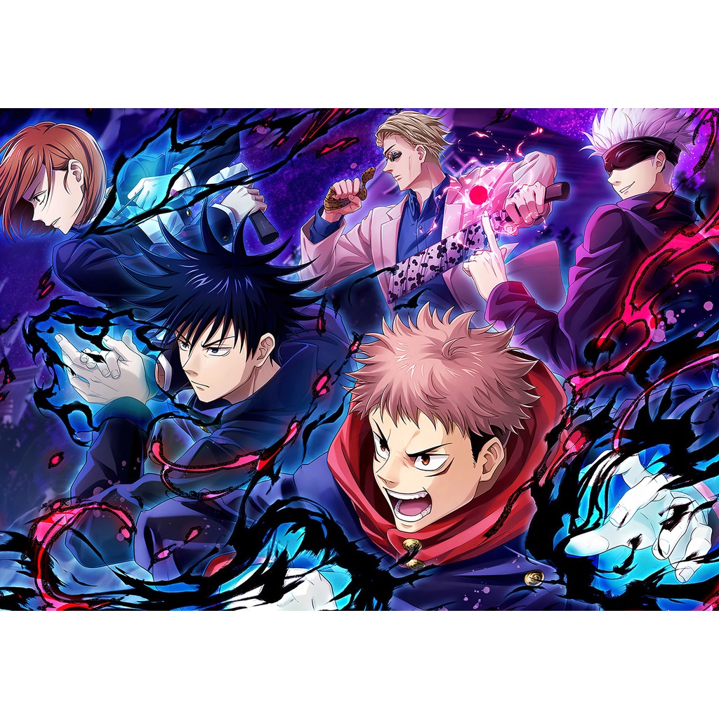 Uni.fun JUJUTSU KAISEN Background Tapestry Wall Hanging Flag Fabric ...