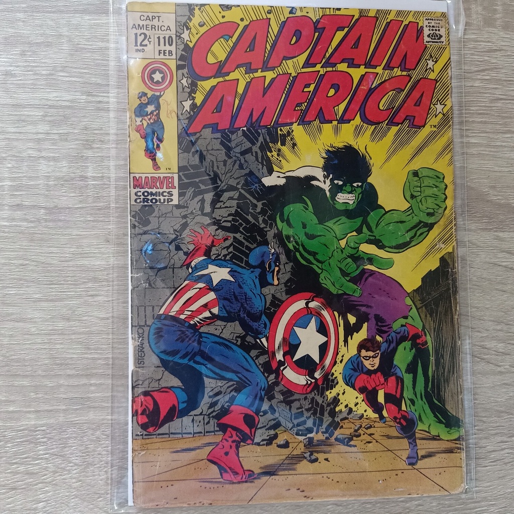 Captain America #110 (1969 Marvel comics) - no back cover - 1st app ...