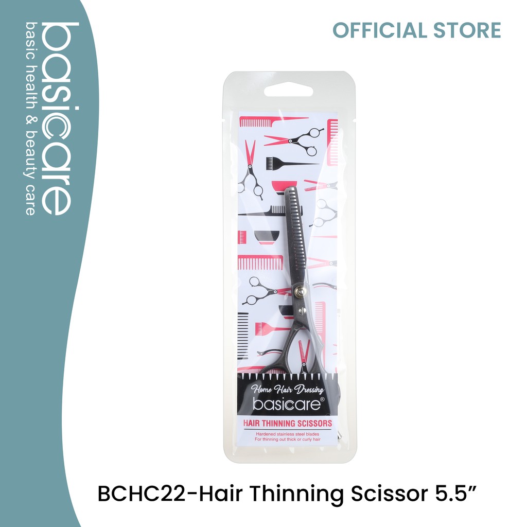 Basicare Hair Thinning Scissor 5.5' BCHC22 | Shopee Philippines