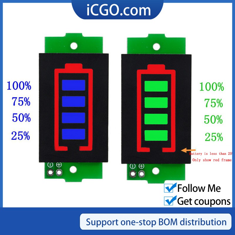 1S 2S 3S 4S 6S 7S 8S Series Lithium Battery Capacity Indicator Display ...