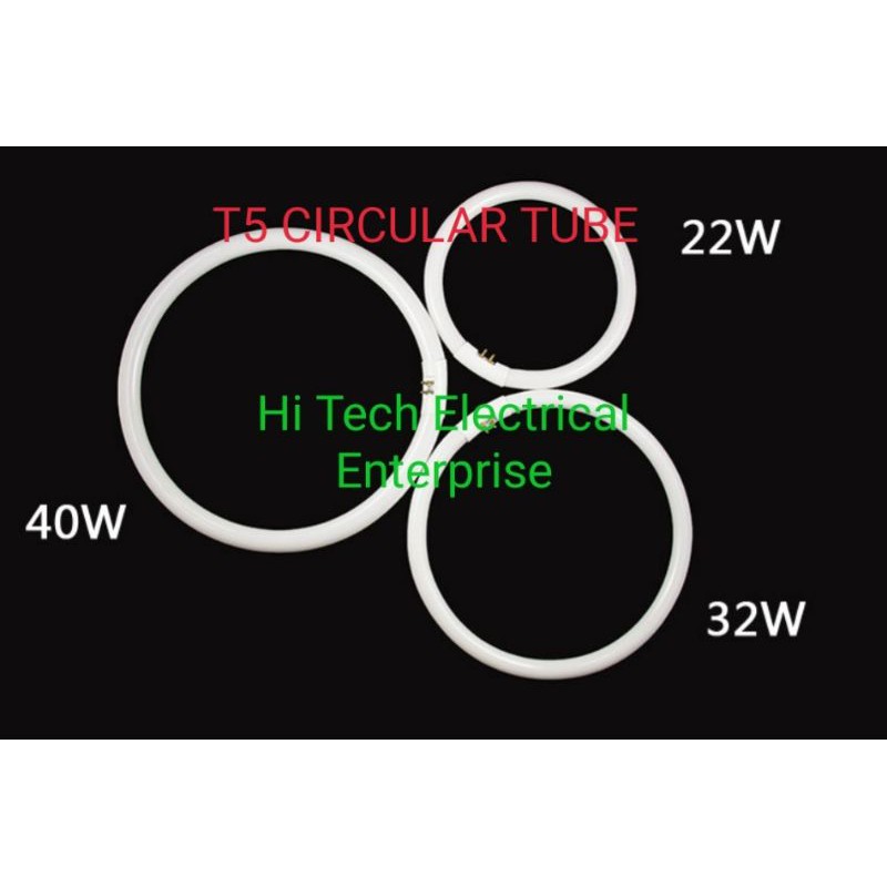 T5 22W/32W/40W 4PIN CIRCULAR/ROUND FLUORESCENT TUBE DAYLIGHT | Shopee ...
