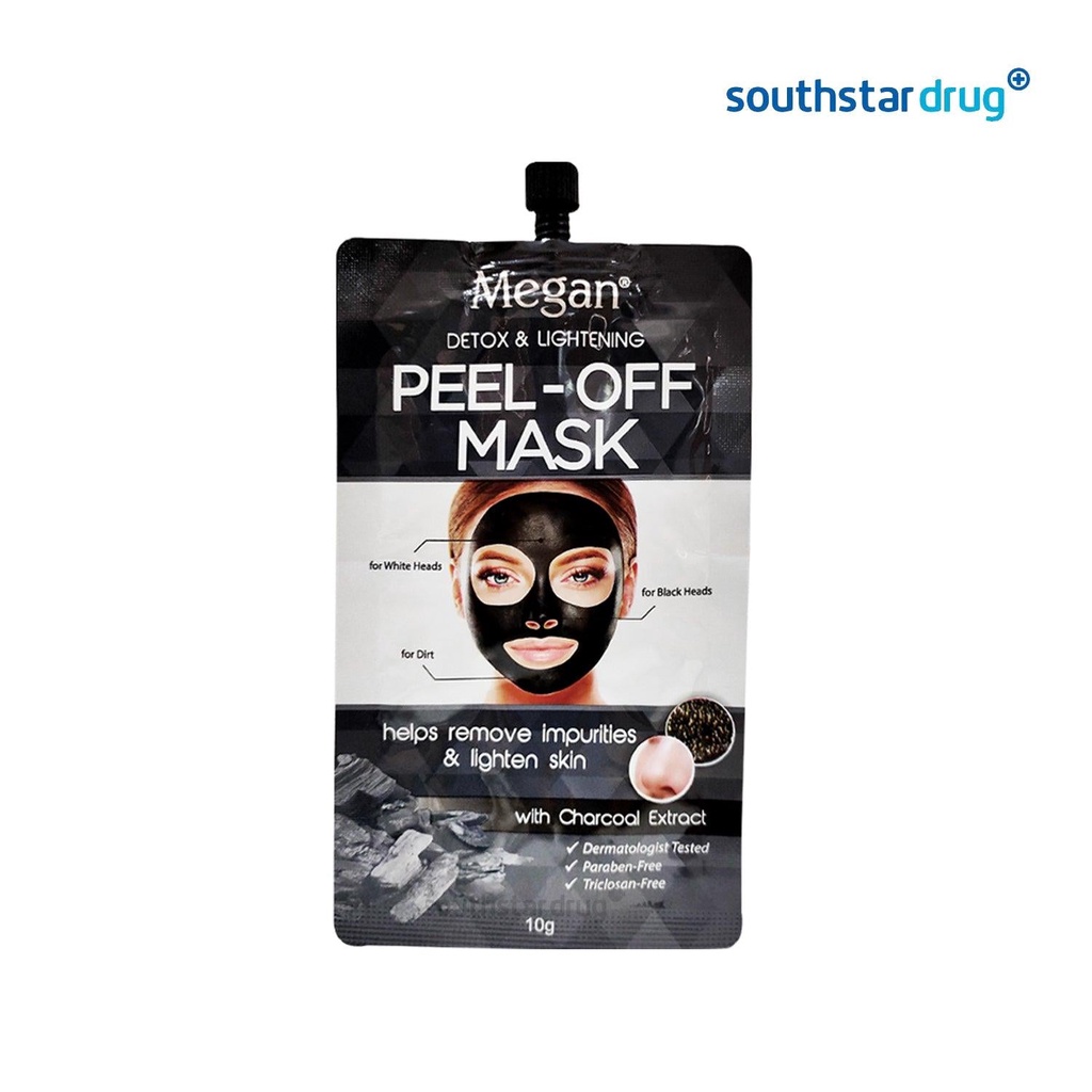 Megan Peel Off Mask Charcoal & Niacinamide 10 g | Shopee Philippines