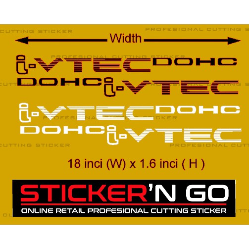 STICKER CUTTING CUSTOM I-VTEC DOCH DESIGN | Shopee Philippines
