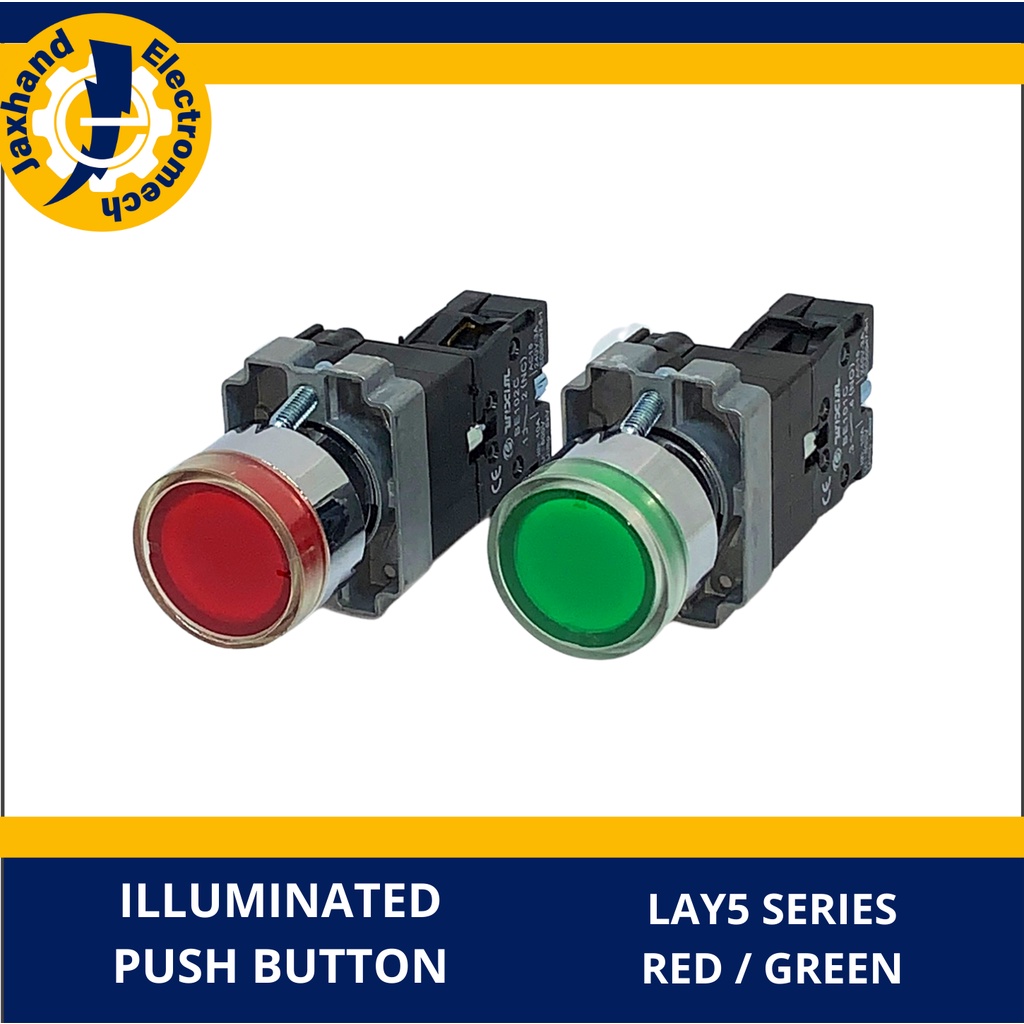 Illuminated Push Button, Direct Type Red /Green, 220V | Shopee Philippines