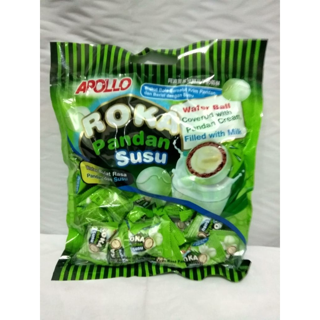 Various Snack Apollo Roka Pandan Contents 50 Pcs / Chocolate Wafer ...