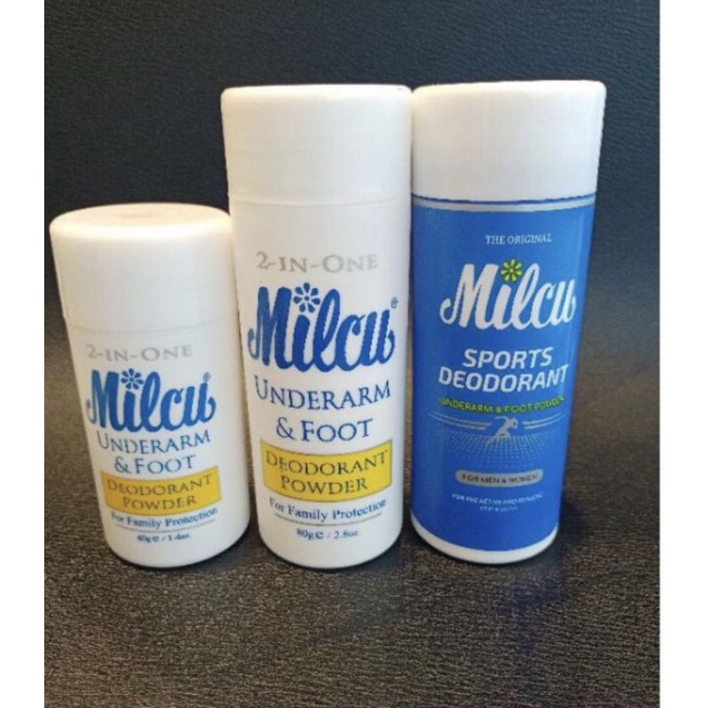 Milcu underarm & Foot powder deodorant. | Shopee Philippines