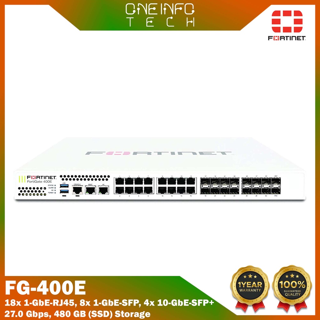 FORTINET / FORTIGATE FG-400E / 1x USB Port / 1x Console Port/ 2x GE ...