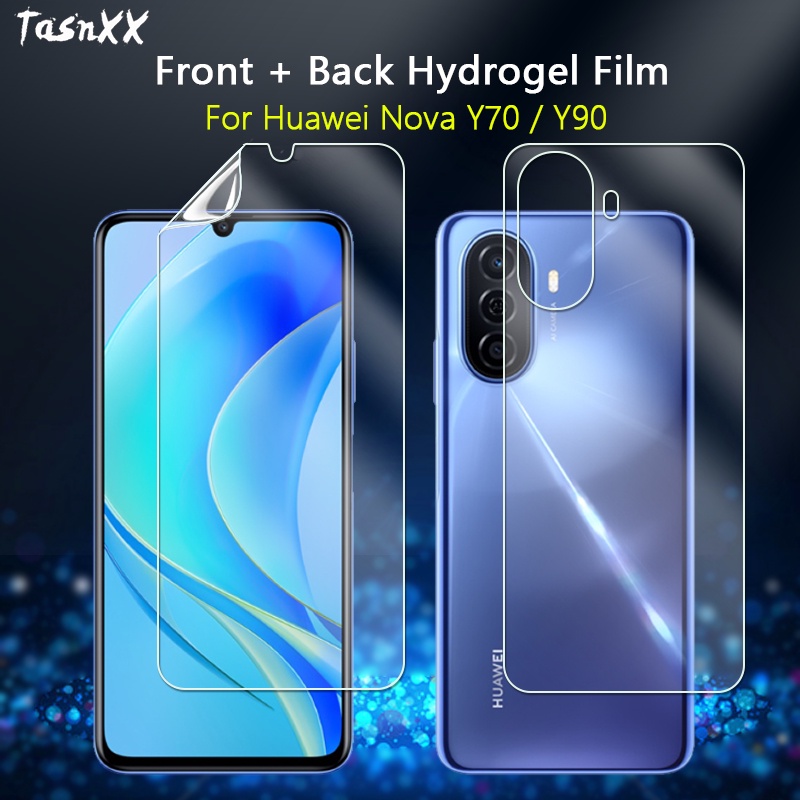 2 in 1 Front / Back Screen Protector For Huawei Nova Y70 / Y90 Plus ...