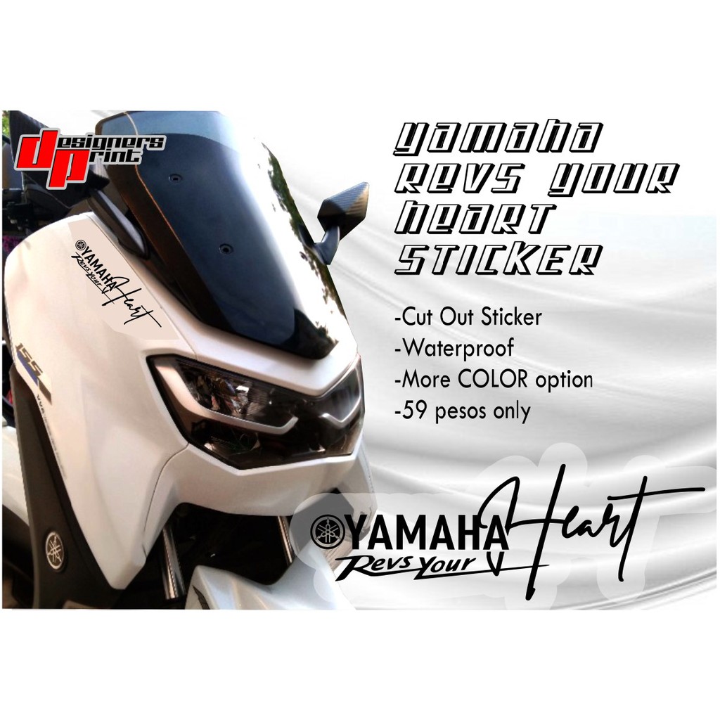 Yamaha Revs Your Heart Sticker - Design for Yamaha Motorcycles ...