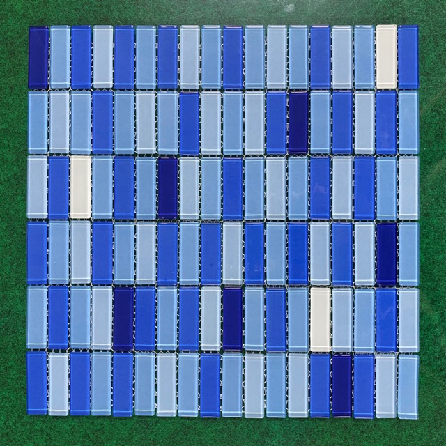 12x12 Cotto glass blend 03 Blue (05T) 03 ceramic Tile Mosaic | Shopee ...