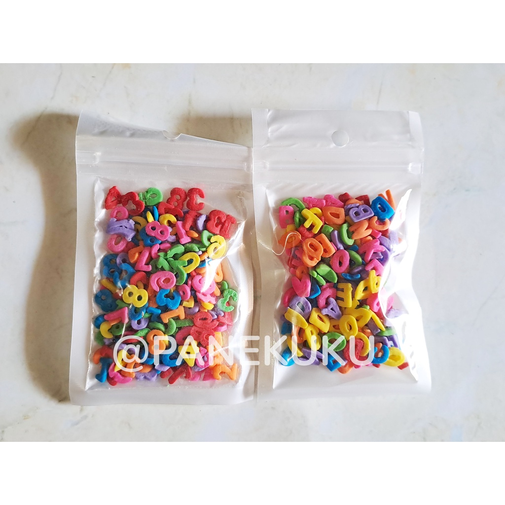 Letter number Sprinkel / Colorful birthday decoration Sprinkle ...