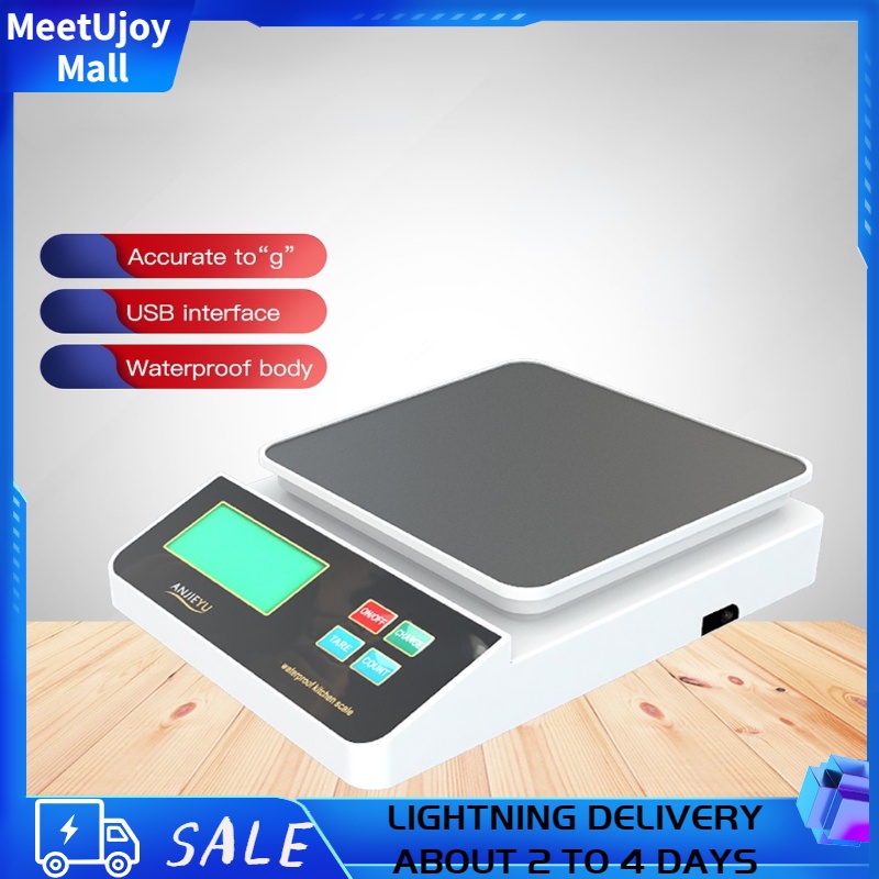 6kg/0.5g Waterproof Food Digital Weighing Scale Rechargeable Scale ...