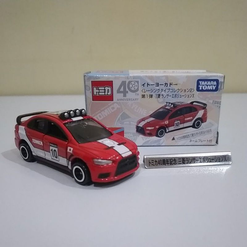 Tomica 40th Anniversary Special Mitusbishi Lancer Evolution X Racing ...