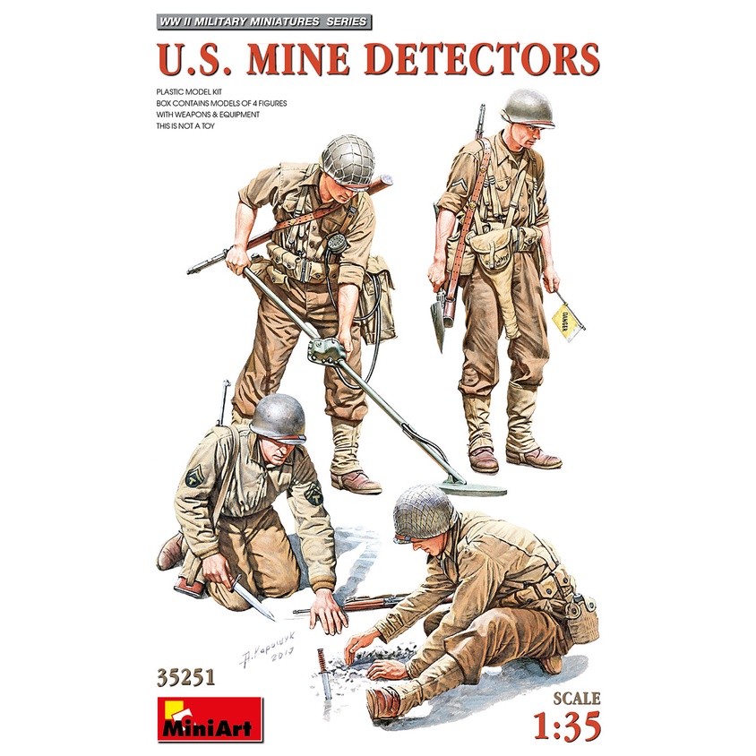 Scale Model MiniArt 1/35 MI35251 U.S. MINE DETECTORS | Shopee Philippines