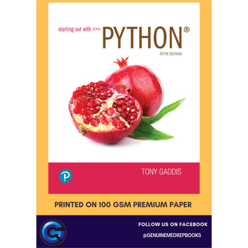 STARTING OUT WITH PYTHON 5TH EDITION | Shopee Philippines