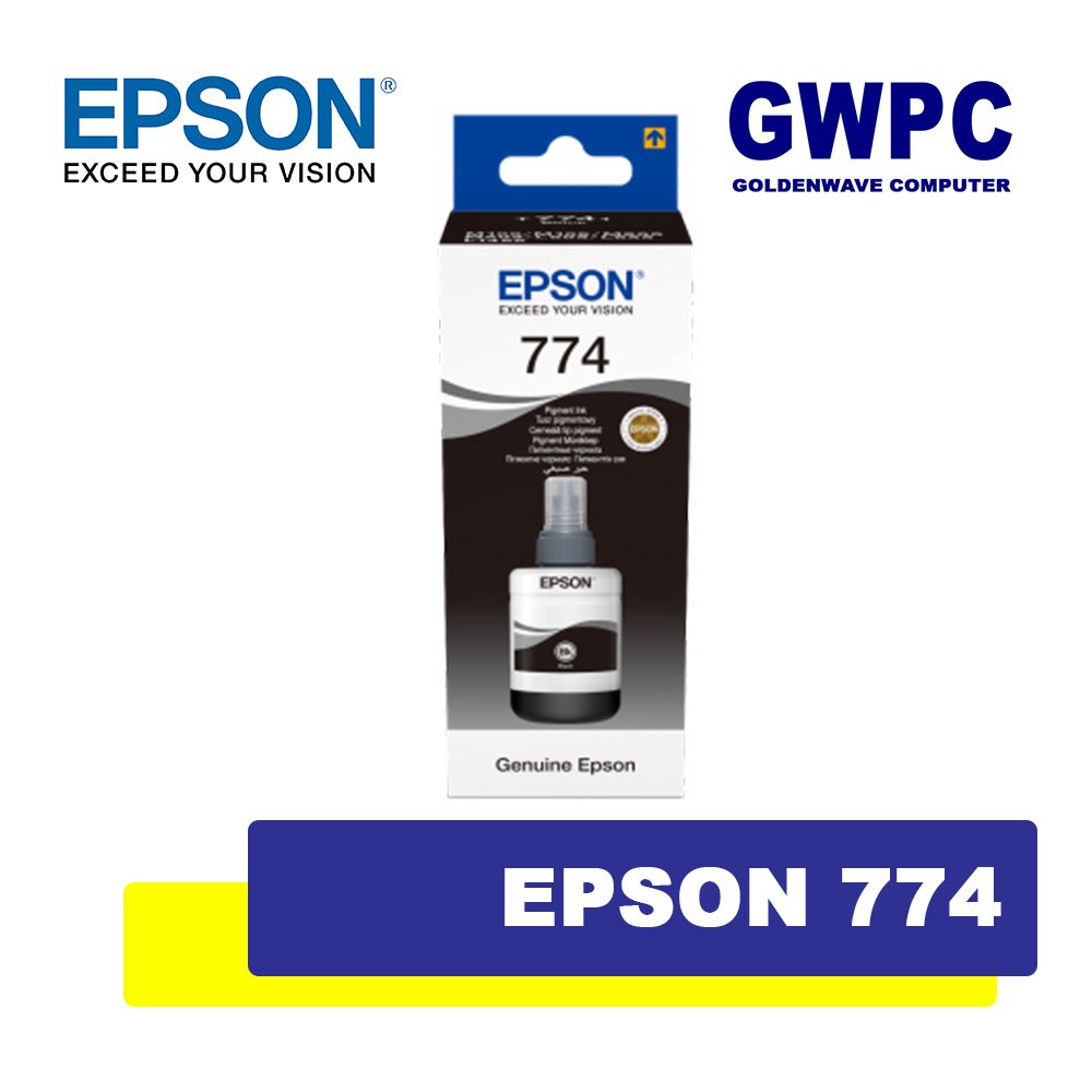 Epson 774 Genuine Ink Bottle T7741 T774 | Shopee Philippines