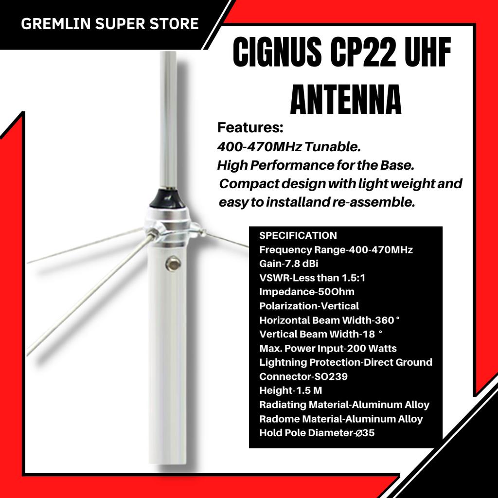 CIGNUS CP22 UHF 400–470 MHz Antenna | Shopee Philippines