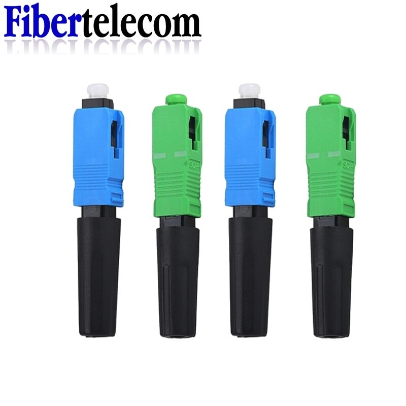 FTTH Embedded Fiber Optic Fast Connector SC APC Single Mode Fiber Optic Adapter SC UPC Cold ...