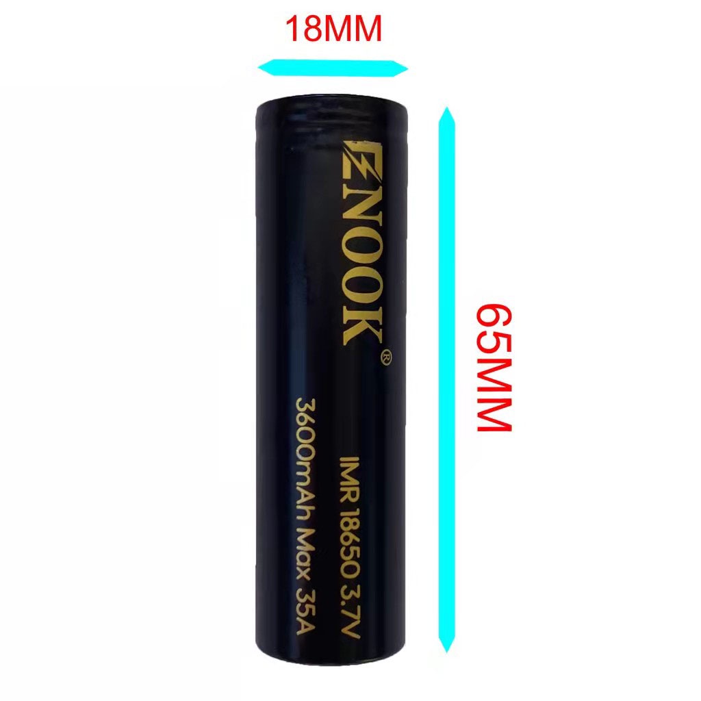 Enook 18650 battery Genuine 3600 mAh 35A rechargeable battery | Shopee ...