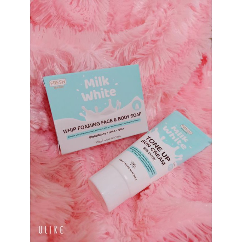 Fresh Skinlab Milk White Line Soap and Tone Up | Shopee Philippines