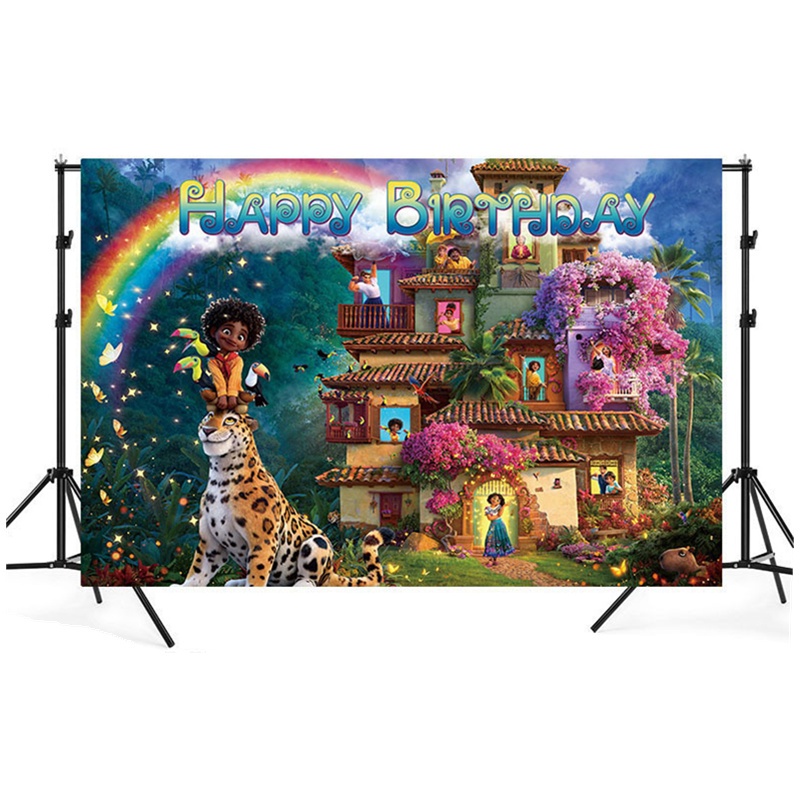 150*100cm Disney Encanto Mirabel Backdrops Banner Background For Baby Shower Kids Girls Princess ...