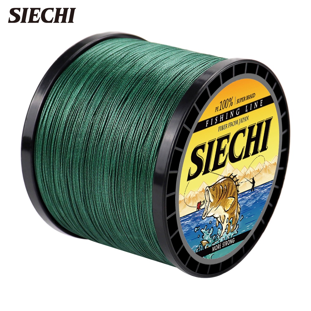 SIECHI Braided Line 12-Strand 1000m Super Tension Fishing Main Sea ...