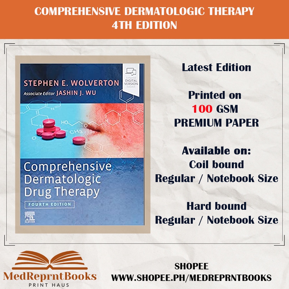 COMPREHENSIVE DERMATOLOGIC THERAPY 4TH EDITION | Shopee Philippines COMPREHENSIVE DERMATOLOGIC THERAPY 4TH EDITION | Shopee Philippines