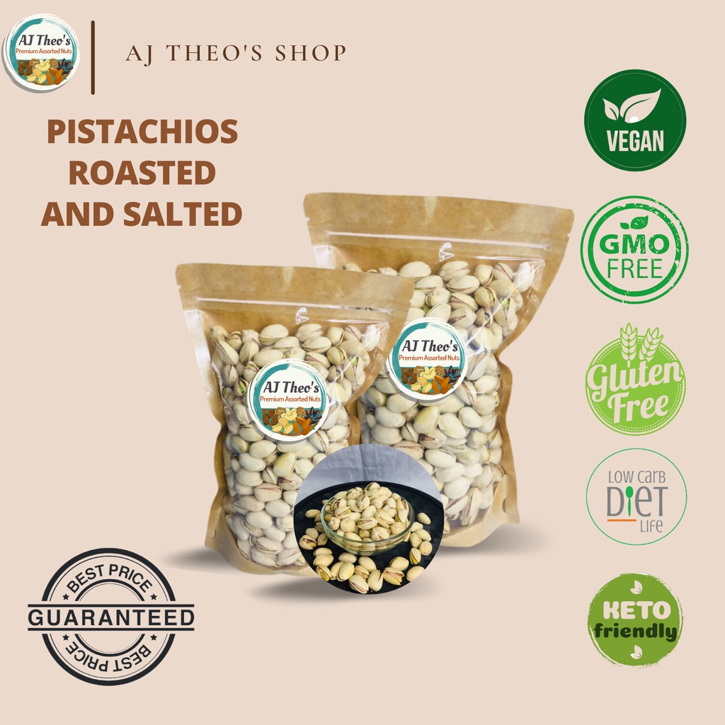 Roasted & Salted Pistachios in Shell – 1kg Family Pack | Shopee Philippines