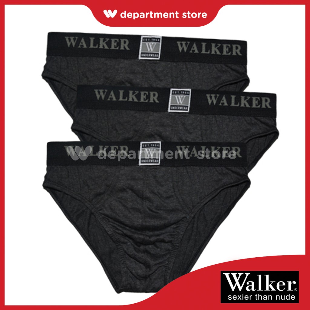 WALKER 100% Authentic Mens Kinetic High Cut Brief 3pcs Acid Black ...