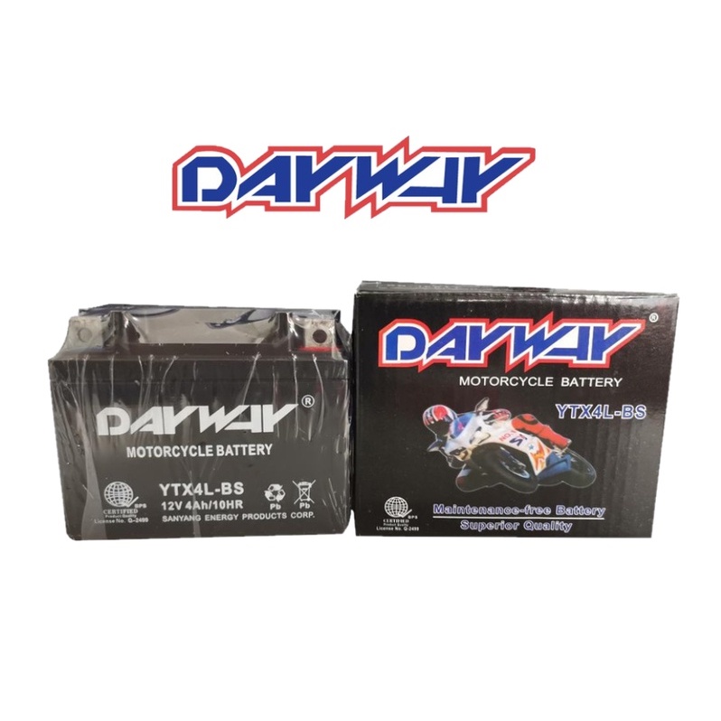 Motorcycle Battery 3L/4L/5L/5A/6.5/7A DAYWAY | Shopee Philippines
