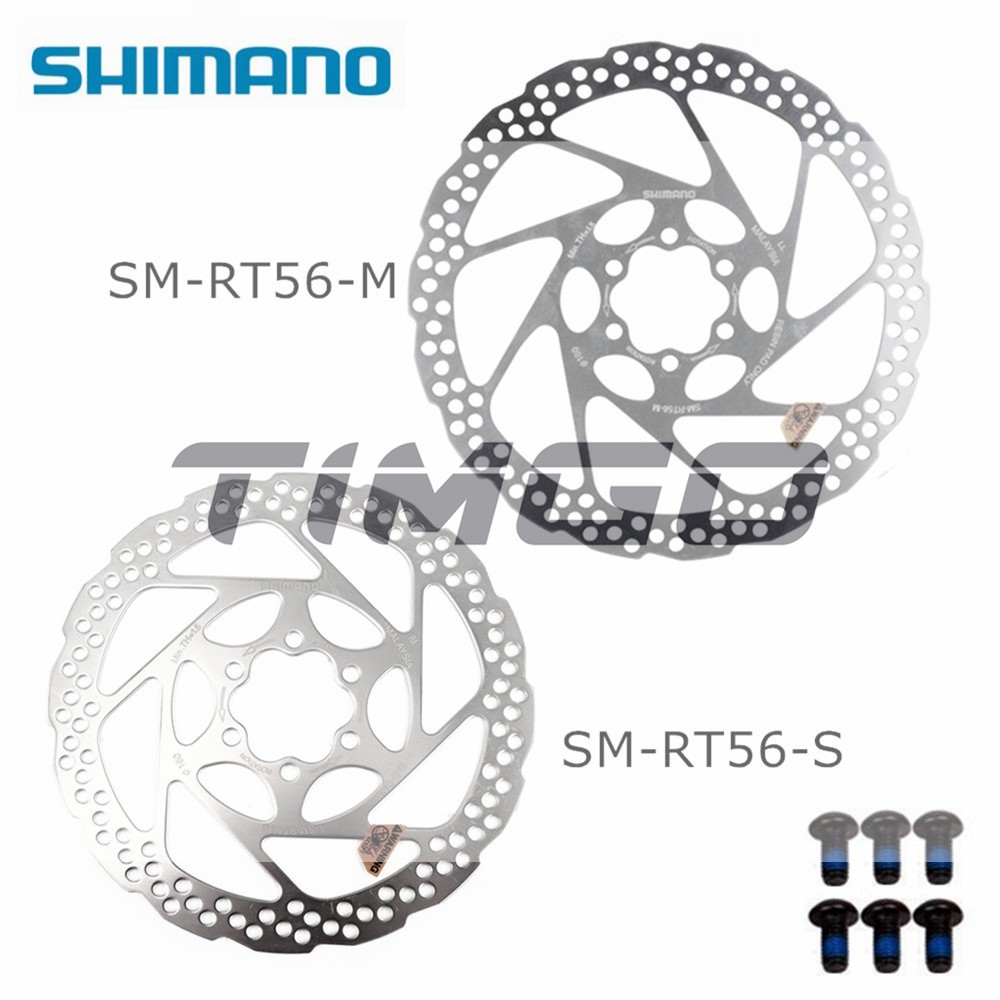 Shimano SM-RT56 MTB Mountain Bike 6 Bolts Disc Brake Rotor 160mm ...