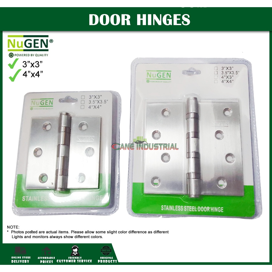 Nugen Stainless Door Hinges ( Ball Bearing ) | Shopee Philippines