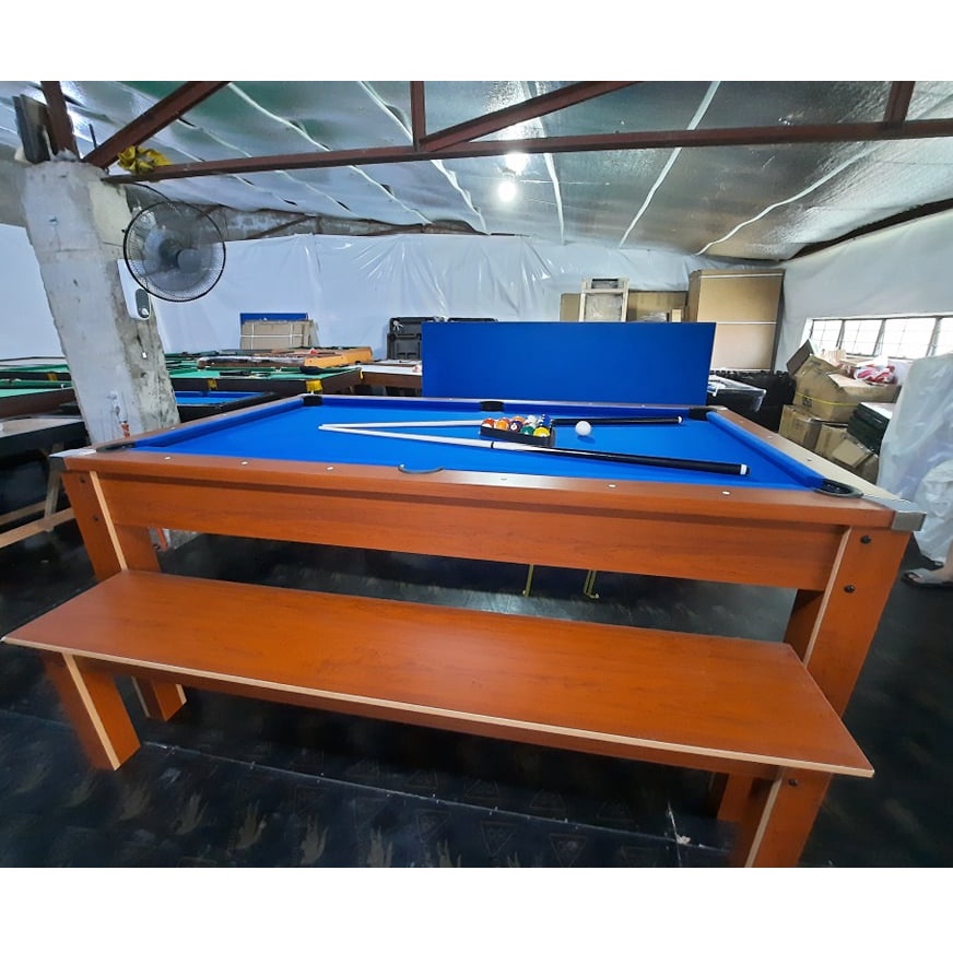 3in1 4X7FT. MULTIGAME BILLIARDS, TABLE TENNIS & DINING TABLE w/ 2Pcs ...