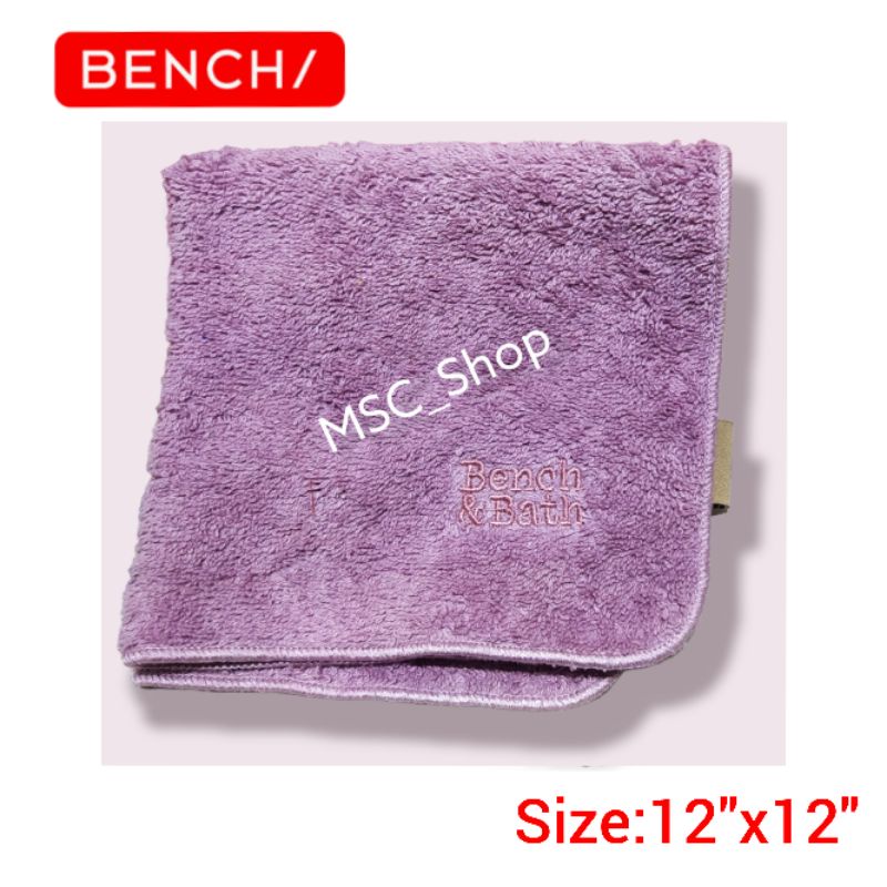 BENCH BATH | Bench Face Towels (12x12) ORIGINAL with Paper Bag | Shopee ...