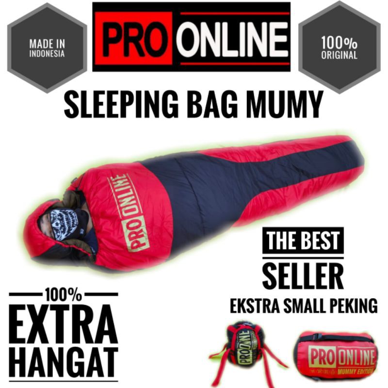 Mummy Extra Thick & Warm Waterflow Camping Sleeping Bag - Camping ...