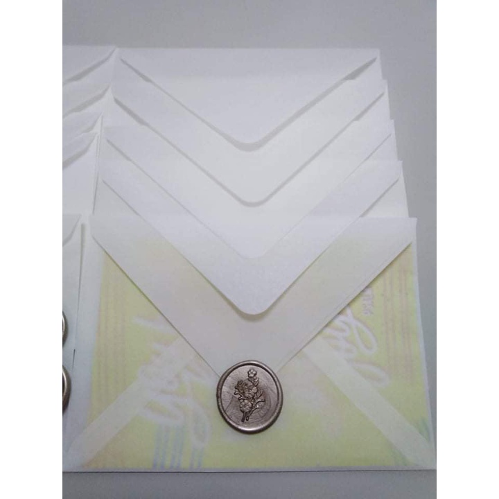 Translucent envelope 5R and 4R inches 5x7, 4x6 pack of 10pcs 80gsm ...