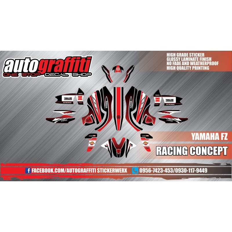 Yamaha FZ Racing Concept Decal | Shopee Philippines