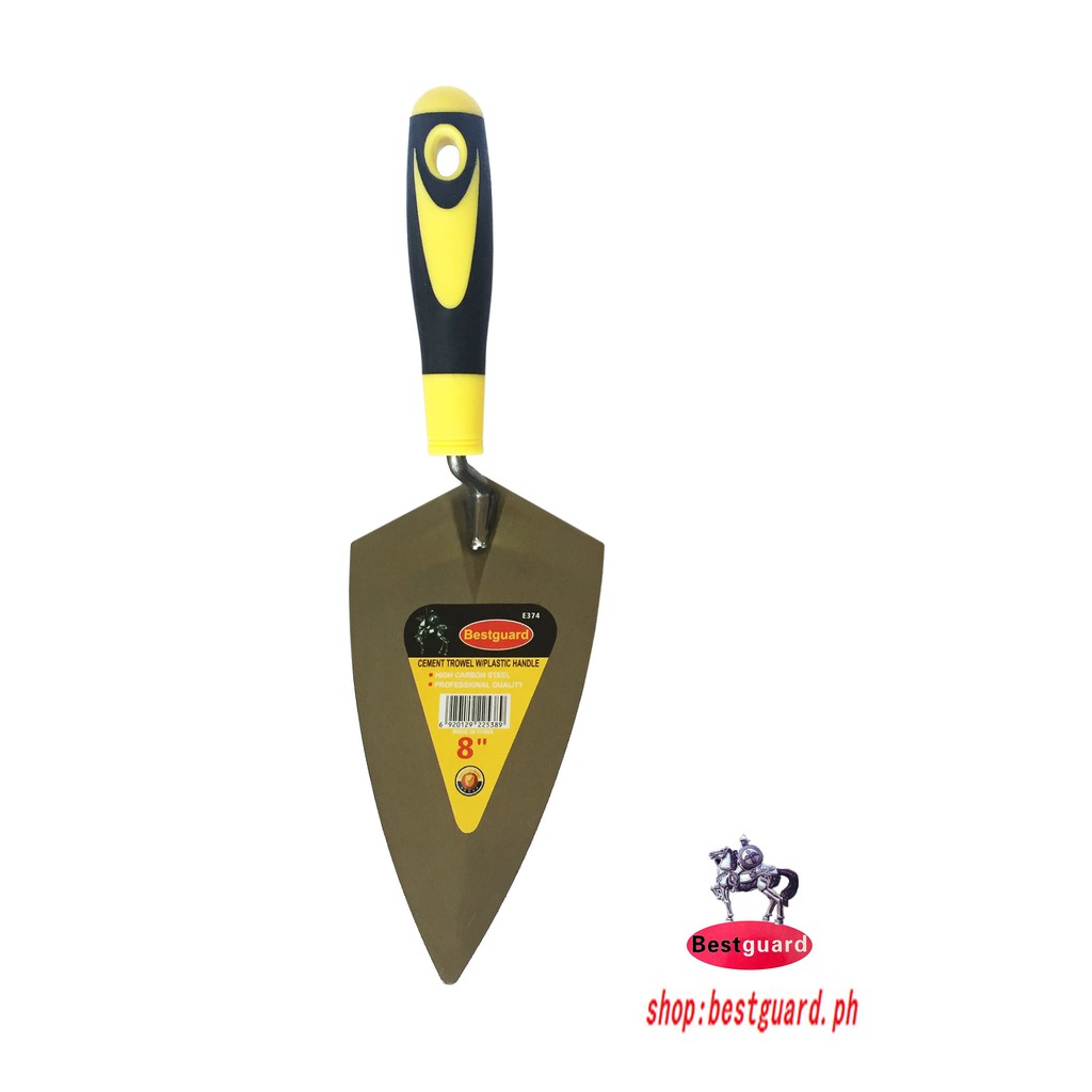 Bestguard E374/E3708 Cement Trowel With Plastic Handle 8" | Shopee ...