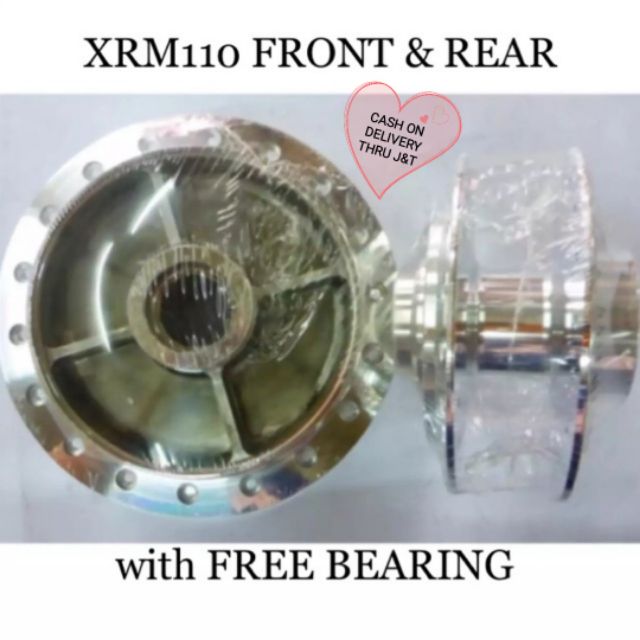 XRM110 FRONT AND REAR HUB WITH FREE BEARING | Shopee Philippines