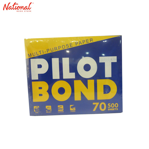 Pilot Bond Paper Short 70Gsm Copy Paper National Book Store | Shopee ...