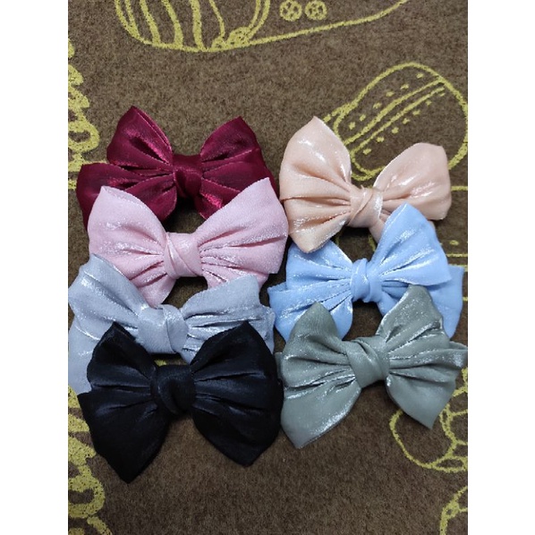Cute Elegant Bow Ribbon Hair Clip | Shopee Philippines