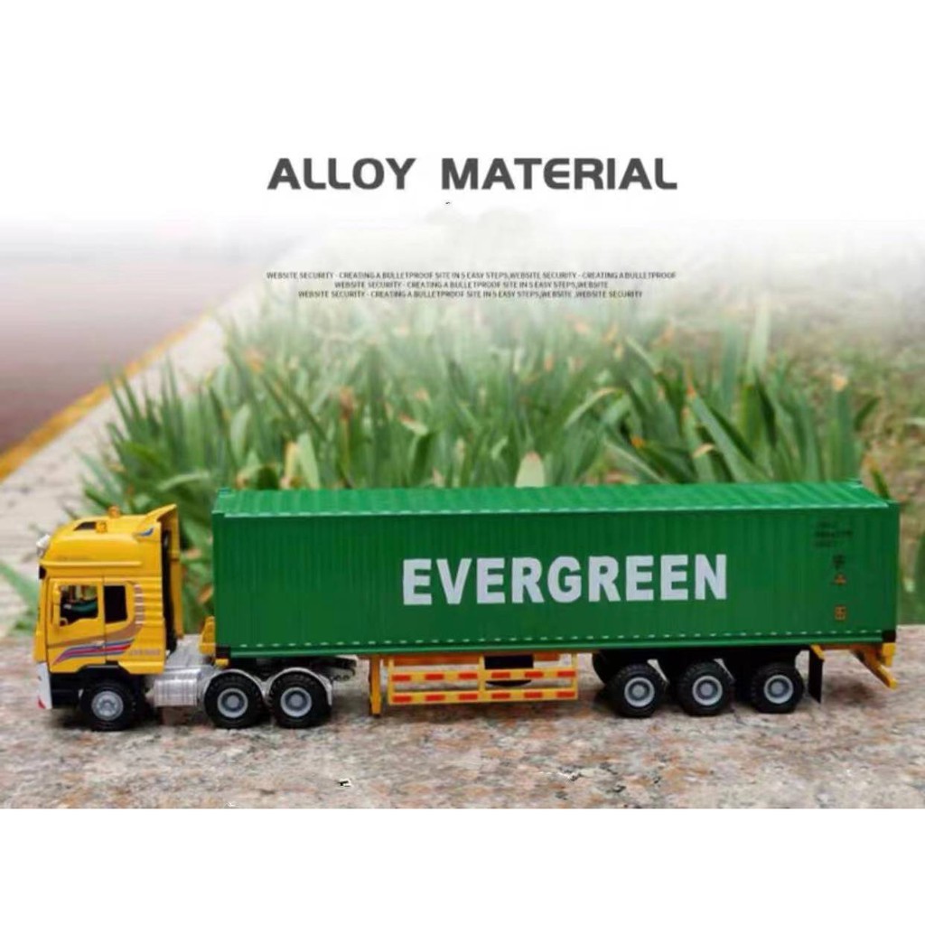 *alloy toy*CONTAINER TRUCK TOY 1:50 ALLOY CAR MODEL 85010 | Shopee ...