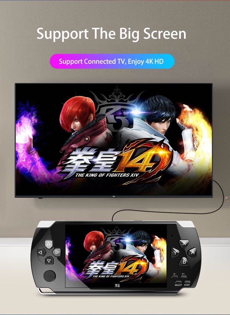 Psp 4.3 8Gb Portable Console For Embedded Game Console 1000 Games ...